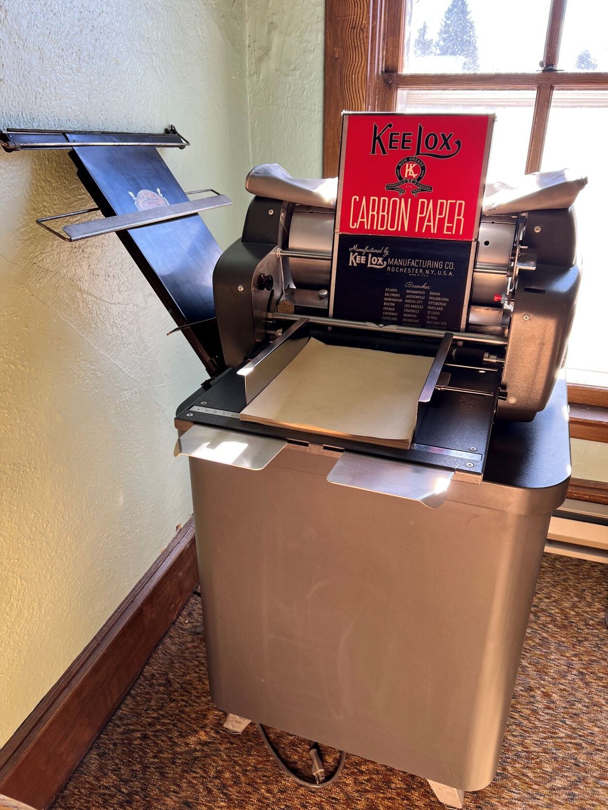 Payroll Office | East Ely Railroad Depot Museum